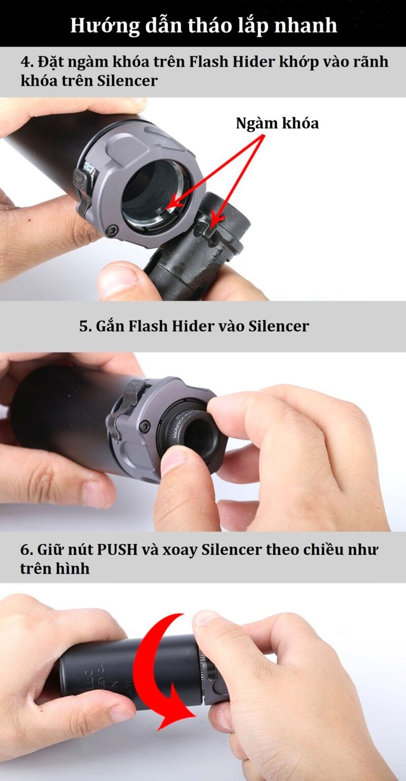 Surefire WARCOMP WARDEN 3.5″ Blast Diffuser – K2 Store